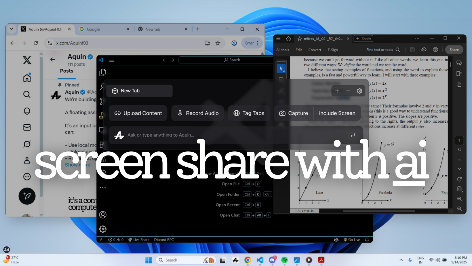 Include Screen | Aquin